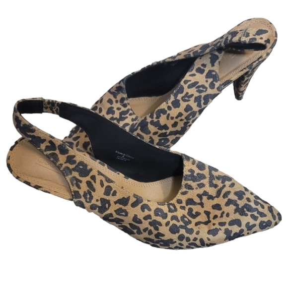 ASOS | Shoes | Asos Lepoard Animal Print Slingback Heels 8 | Poshmark